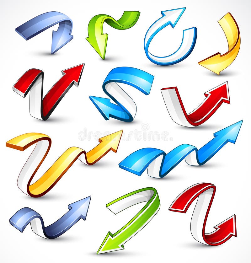 Computer arrow icons stock vector. Illustration of line - 13606254