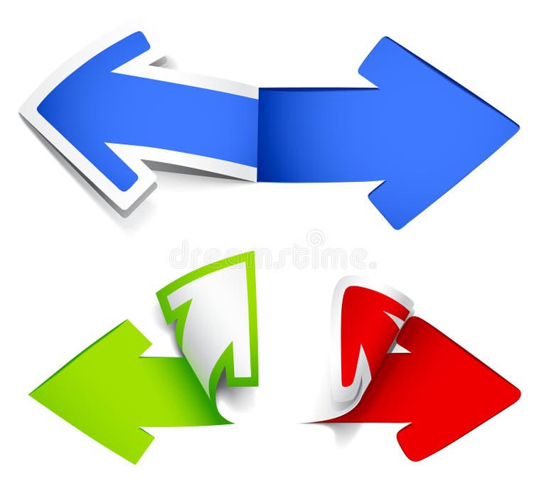 Colour arrows stock vector. Illustration of edge, angle - 19868792