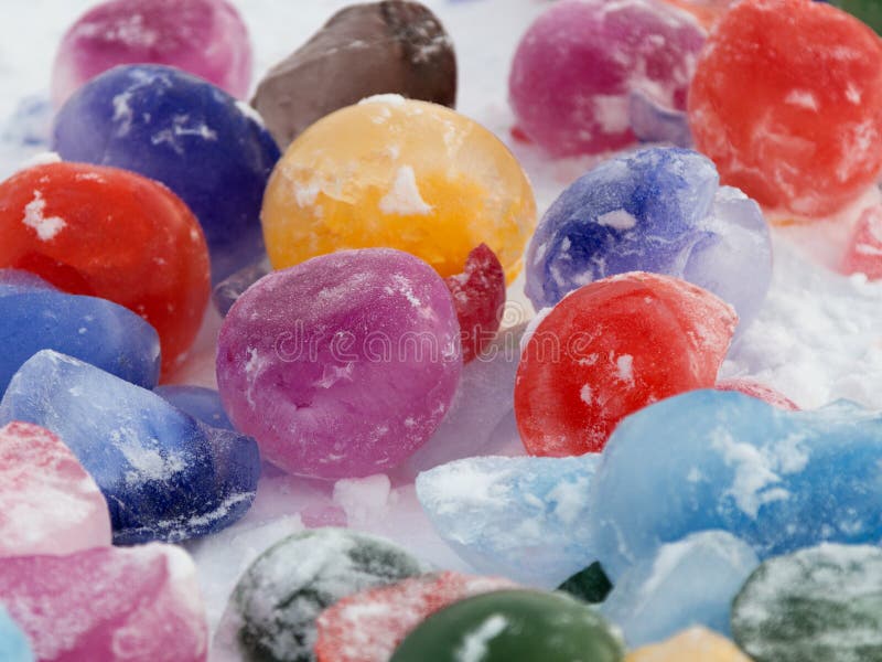 Colour balls of ice stock photo. Image of colour, refresh - 27973750