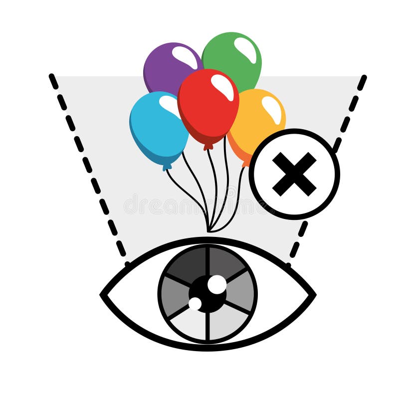 Colour Blindness Optical Condition Stock Vector - Illustration of lens ...