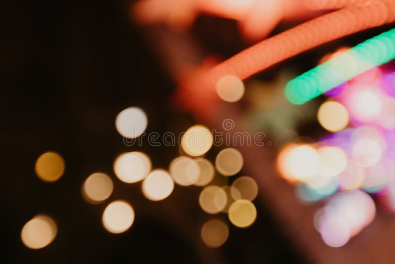 Colour Bokeh Lights Blurred Background Stock Photo - Image of effect ...