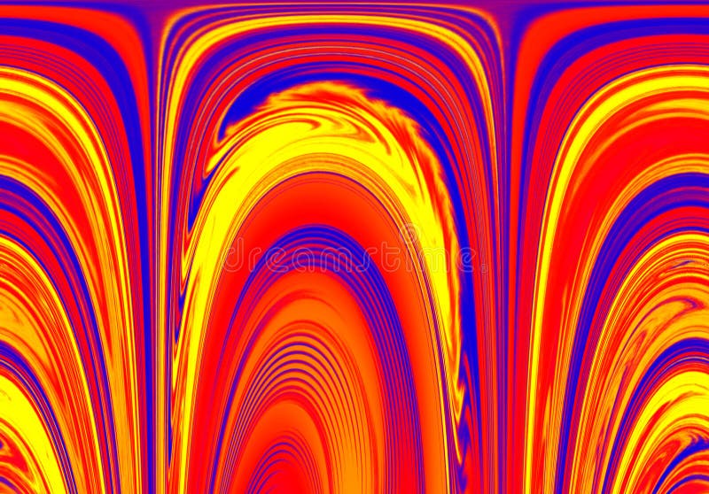 Colour Brush Strokes Graphic Design Effect Texture Stock Illustration ...