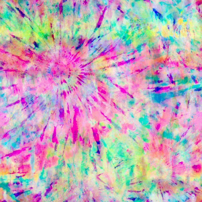 Colour Burst Abstract Tie Dye Print Stock Illustration - Illustration ...