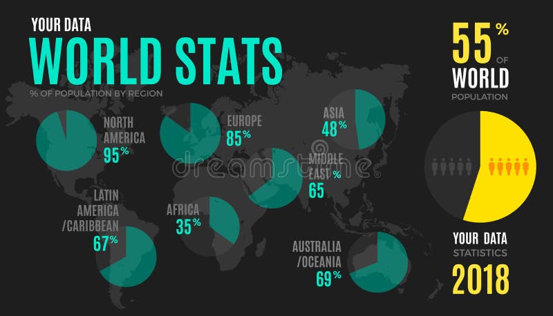 Colour Business Presentation Vector Slide, Data Visualization Template ...
