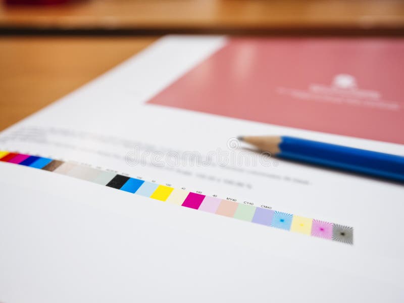 Printing Offset Color stock image. Image of brochure - 13890189
