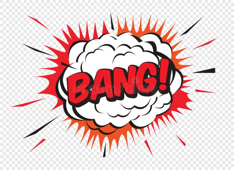 Colour Comic Speech Bubble and Text Bang. Vector Illustration Stock ...