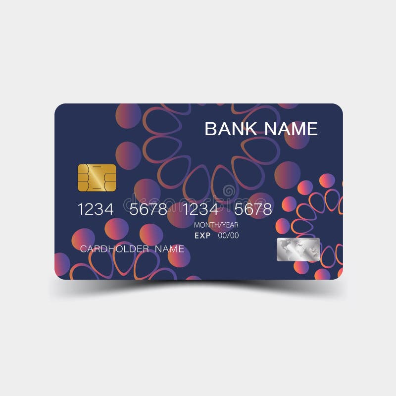 Colour Credit Card Design. and Inspiration from Abstract Stock Vector ...