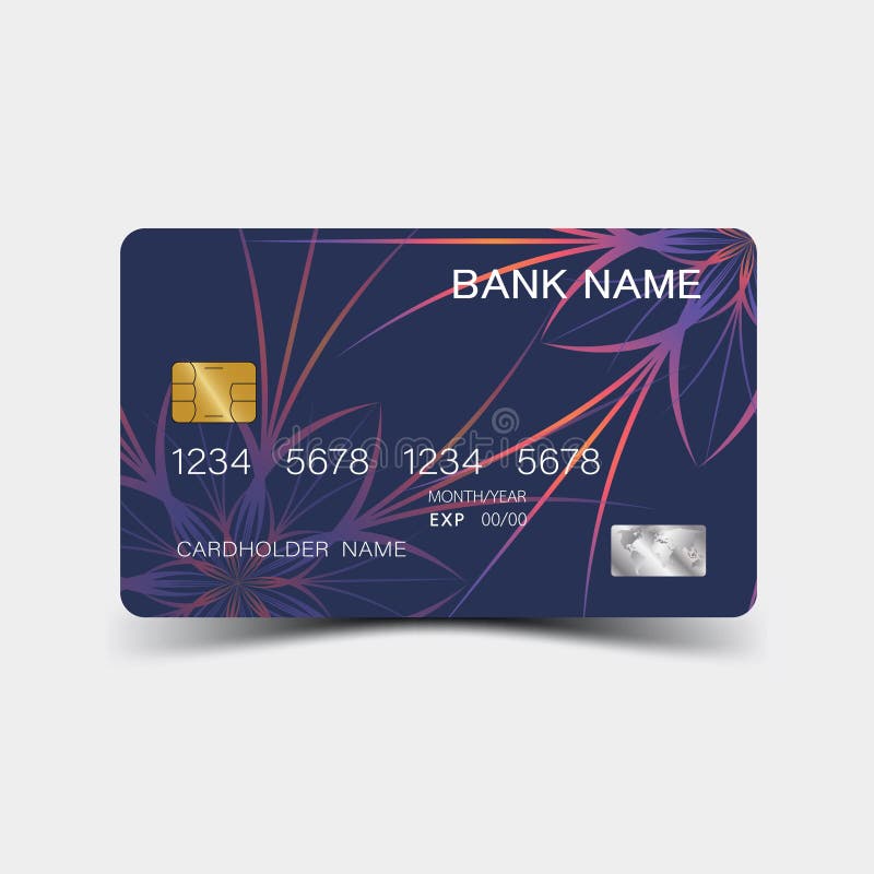 Colour Credit Card Design. and Inspiration from Abstract Stock Vector ...
