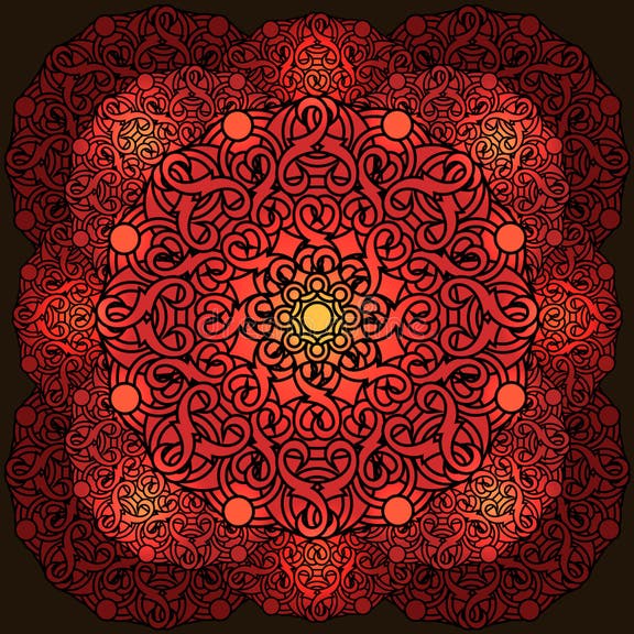 Ð¡olour Decorative Design Element with a Circular Pattern. Mandala ...