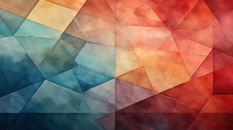 Colour Diagram Red Shades Geometric Pattern Stock Illustration ...
