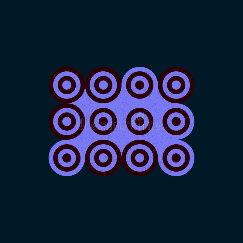 Colour Dots Universe Logo Art Design Illustration Stock Vector ...