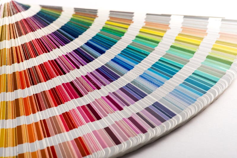 Colour fan deck stock image. Image of rainbow, spectrum - 84984049