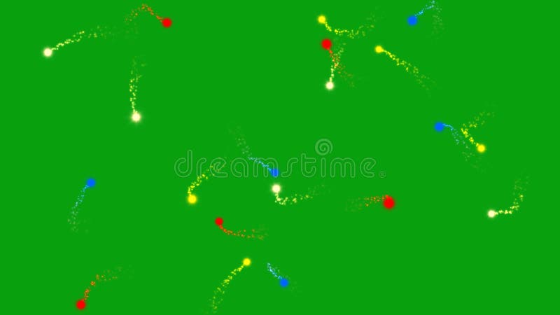 Colour Fireflies Green Screen Motion Graphics Stock Video - Video of ...