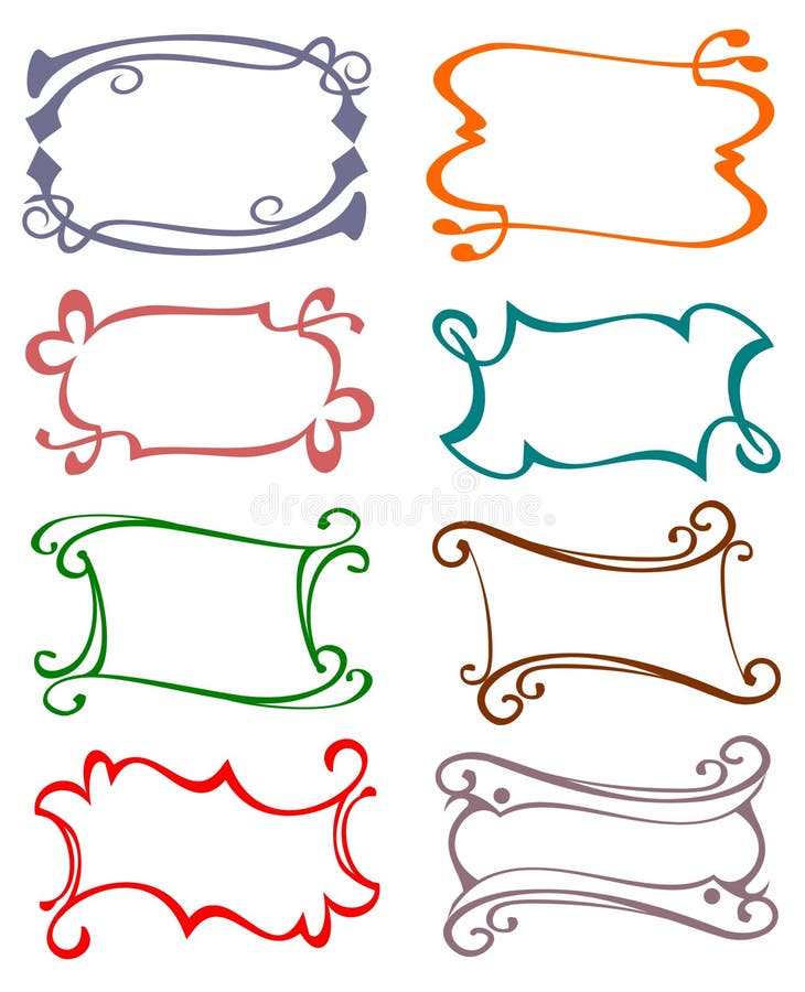 Colour frame stock vector. Illustration of display, element - 11103484