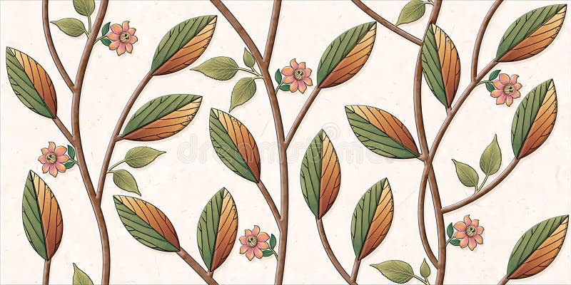 Colour Full Wall Tile Design Most Colourful Stock Illustration ...