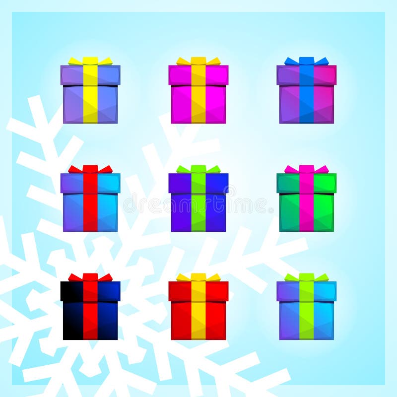 Colour gifts stock illustration. Illustration of paper - 73770839