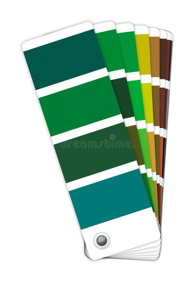 Colour Guide - Green To Black Stock Vector - Illustration of colour ...