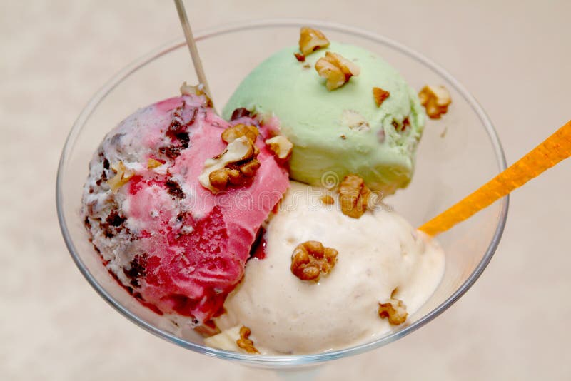 Colour ice-cream stock photo. Image of colour, cream, green - 5812784