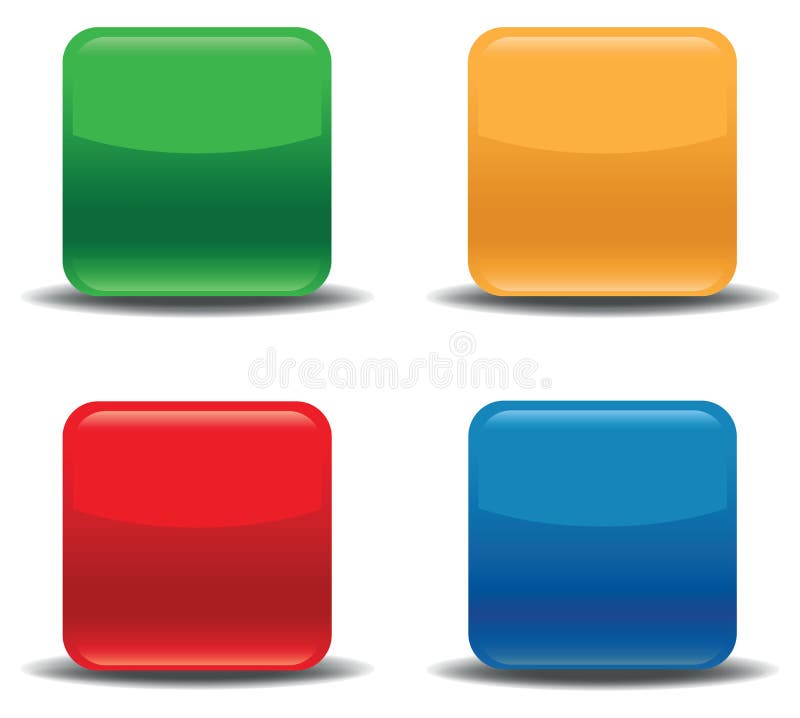 Colour icon set stock vector. Illustration of icon, reflection - 28760833