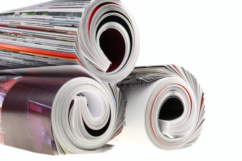 Pile of magazines stock photo. Image of closeup, information - 22404024
