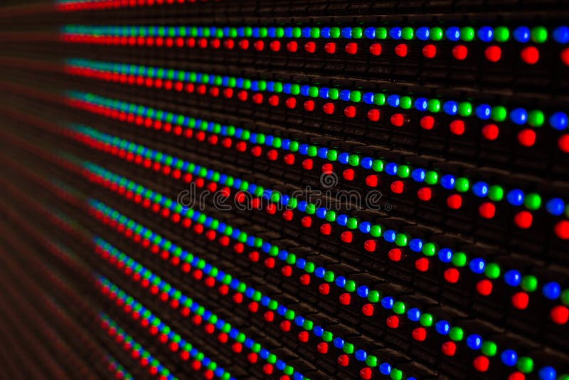 Colour of the Light from the Led Screen. Stock Image - Image of panel ...