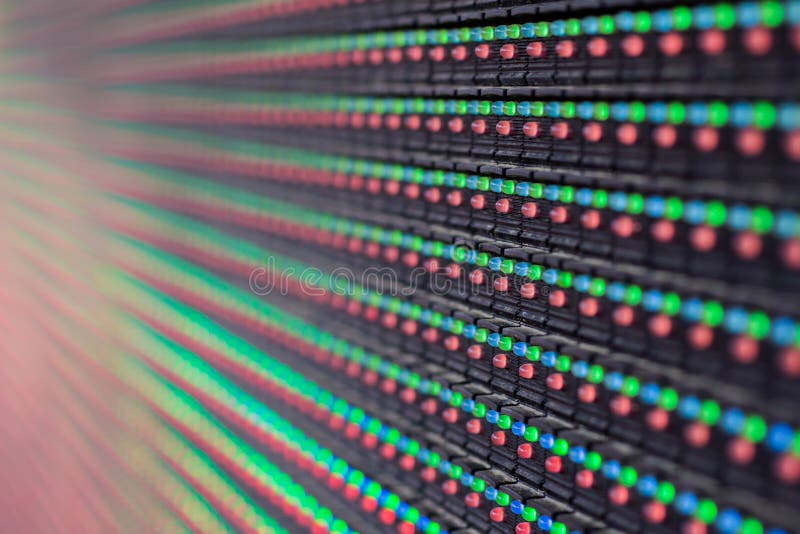 Colour of the Light from the Led Screen. Stock Image - Image of ...