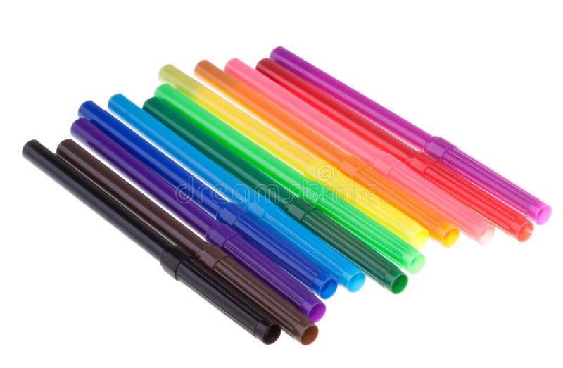Colour markers stock image. Image of color, markers, office - 23998523