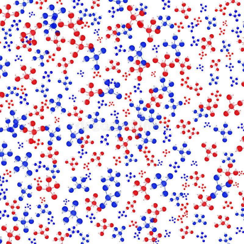 Colour molecules and atoms stock illustration. Illustration of ...