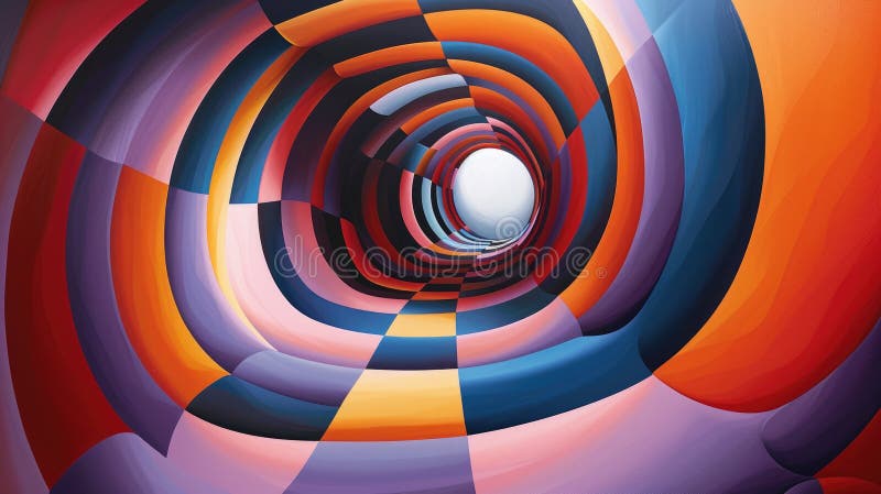 Colour optical illusion stock illustration. Illustration of fancy ...