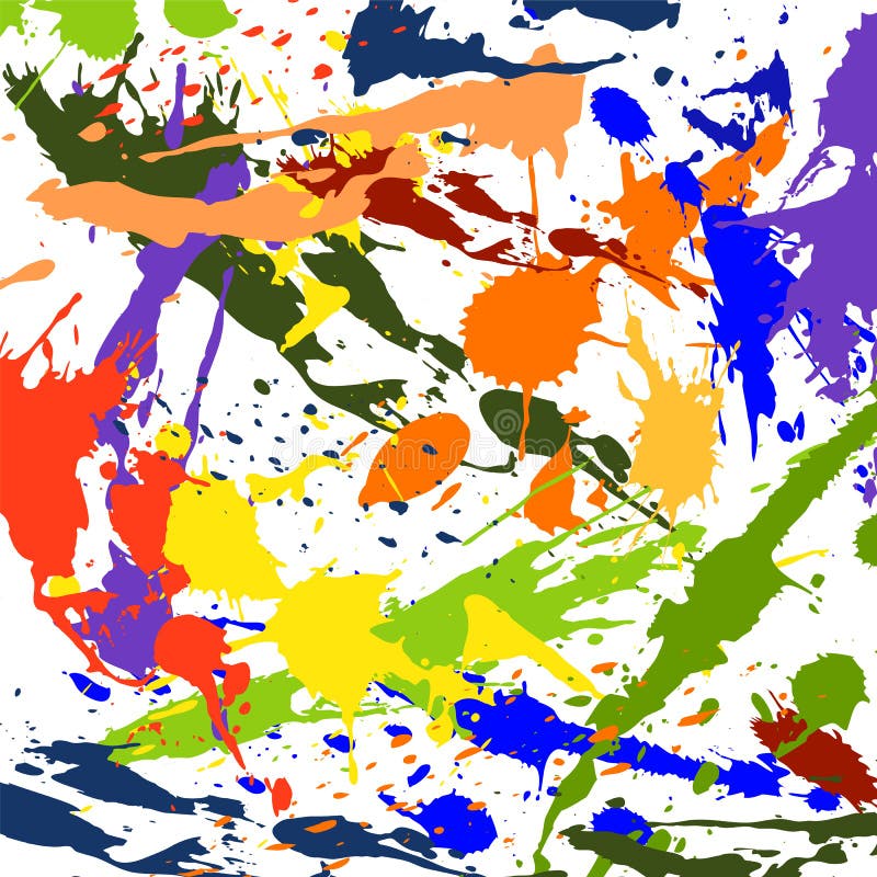 Colour Paint Blot, Splashes for Creativity Stock Vector - Illustration ...