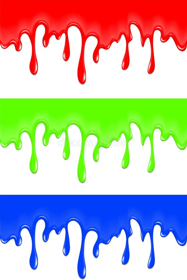 Colour Paint Smudges, Drops for Creativity Stock Vector - Illustration ...