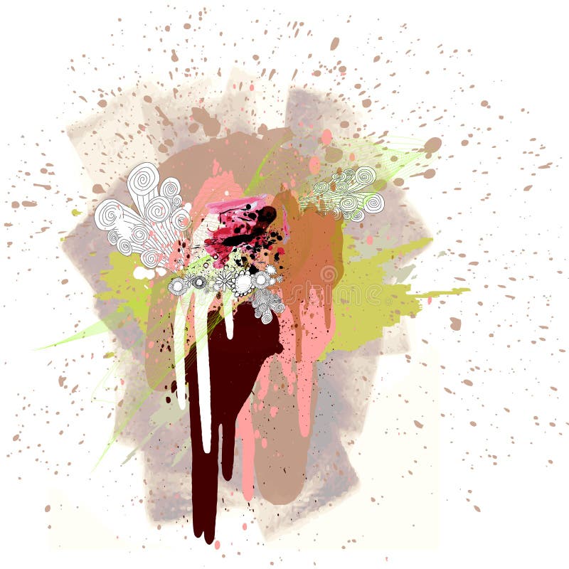 Colour Paint Splat stock vector. Illustration of mechanism - 10480170