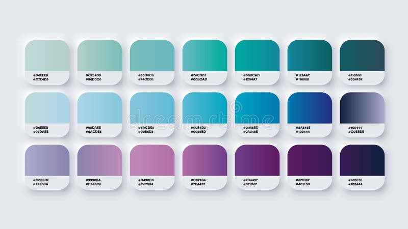 Colour Palette Catalog Samples Vector In Rgb Stock Vector