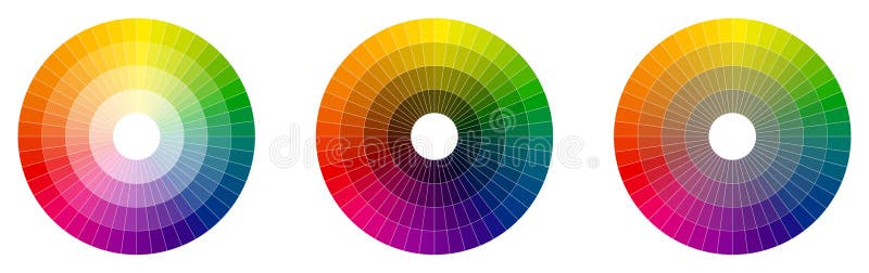 Colour Palette Wheel - RYB Model, Circle Divided into Fourty Eight ...