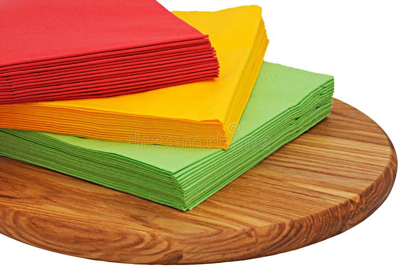 Colour paper napkins stock photo. Image of making, utensil - 13534338