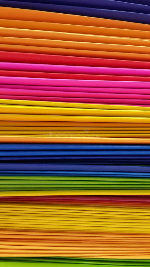 Colour paper stock photo. Image of order, rainbow, colour - 42781324