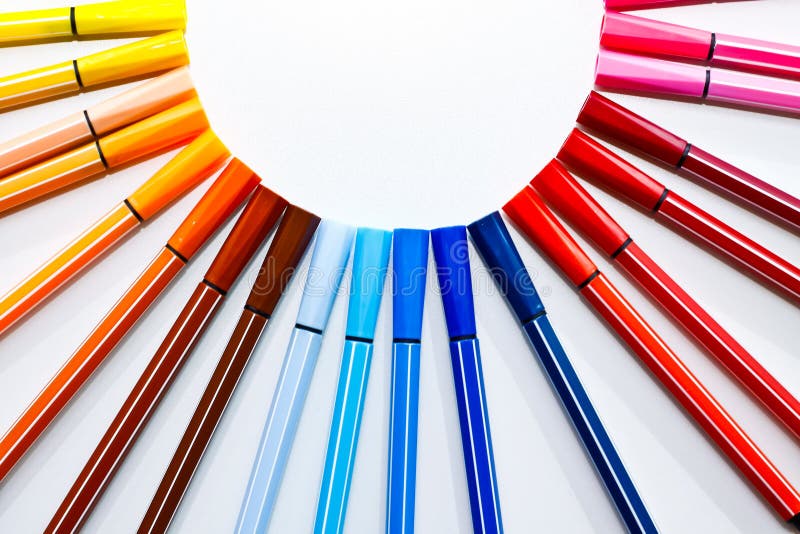 Colour Pen stock photo. Image of magic, education, pink - 22593684