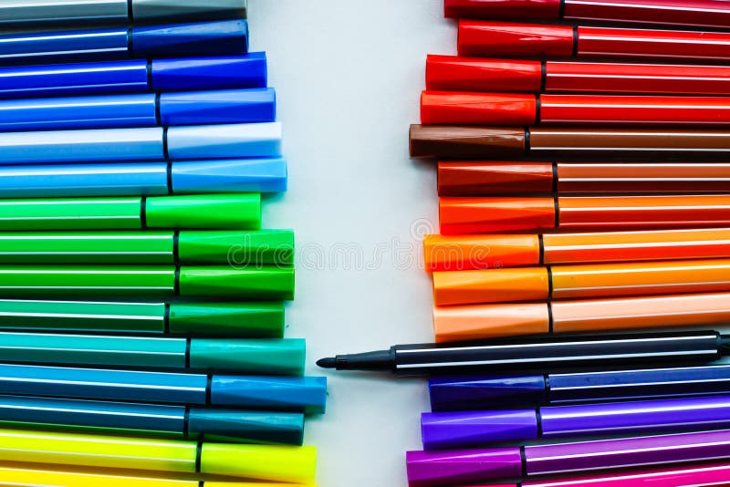 Colour Pen stock image. Image of pink, abstract, style - 22593869