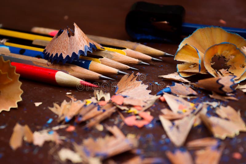 Colour Pencil Sharper Colour Pencil Sharpening Sharpener Stock Image ...