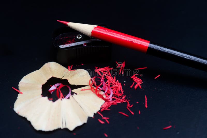 Colour Pencil Sharper Colour Pencil Sharpening Sharpener Stock Photo ...