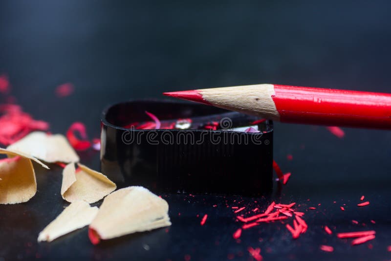 Colour Pencil Sharper Colour Pencil Sharpening Sharpener Stock Photo ...