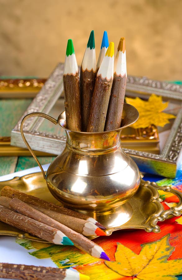 Colour pencils stock image. Image of design, closeup - 62722529