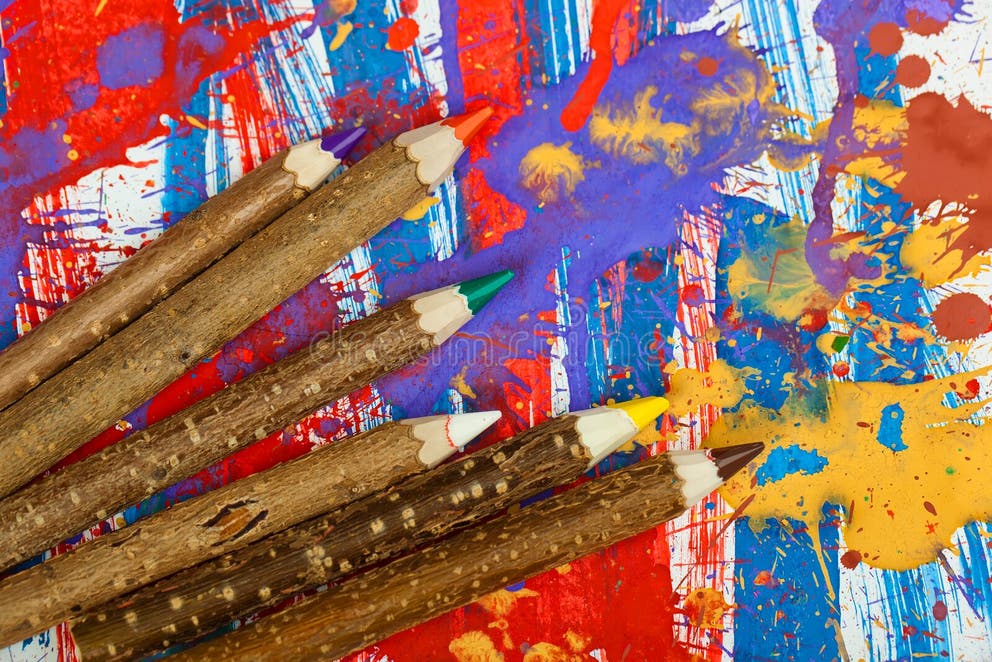 Colour pencils stock image. Image of brushes, artist - 65116763