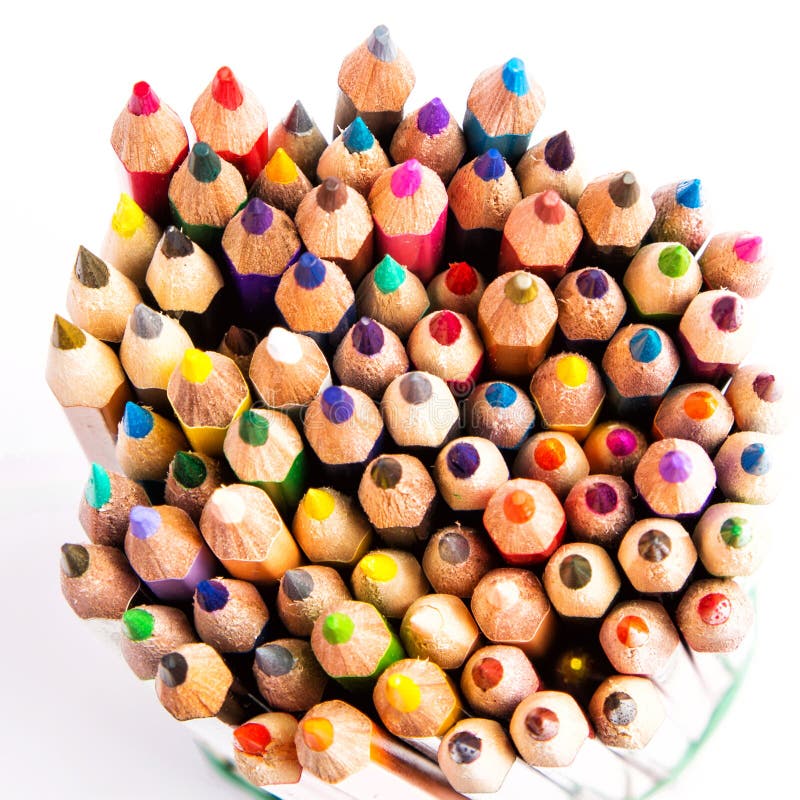 Colour pencils isolated stock photo. Image of colour - 29329418