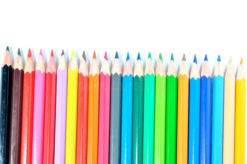 Colour pencils stock photo. Image of colour, isolated - 34969158