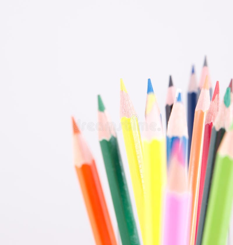 Colour pencils stock image. Image of wood, palette, multicolored - 33677547