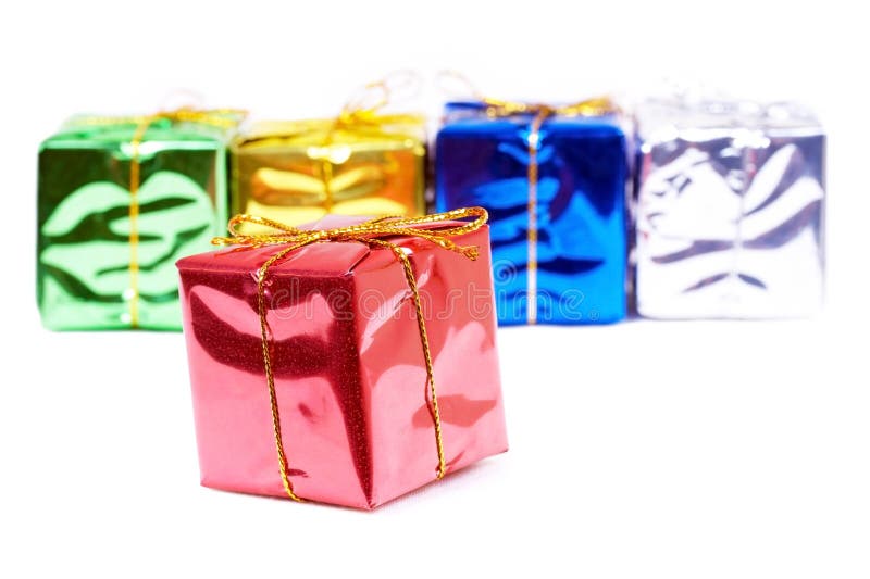 Colour present boxes stock photo. Image of celebration - 12884880