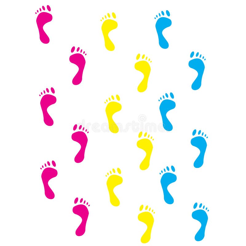 Print of Foots of the Child Stock Illustration - Illustration of curves ...