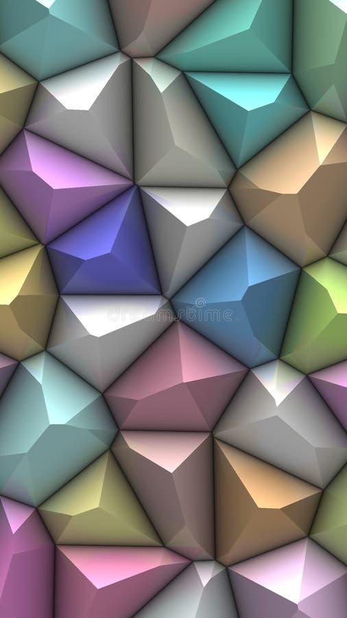 Colour Rocks 3D Background Abstract Stock Illustration - Illustration ...