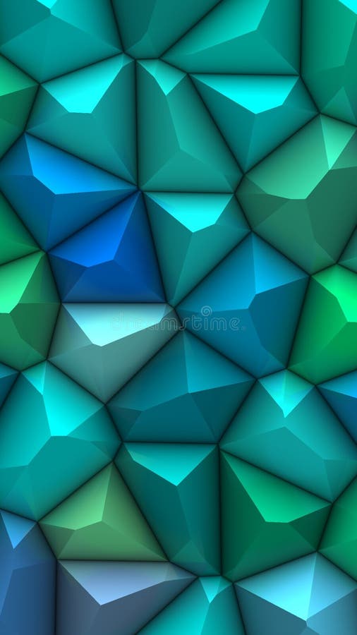 Colour Rocks 3D Background Abstract Stock Illustration - Illustration ...